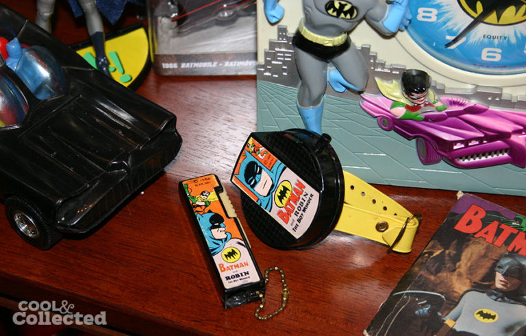 1966 Batman flashlights added to the cave
