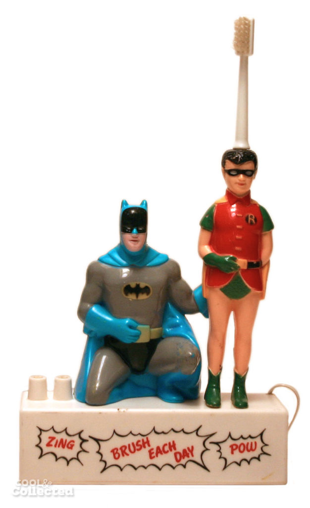 Batman and Robin electric toothbrush by Janex