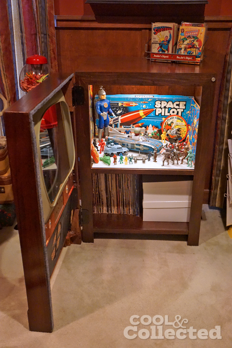 How I repurposed a vintage TV console into a functional cabinet